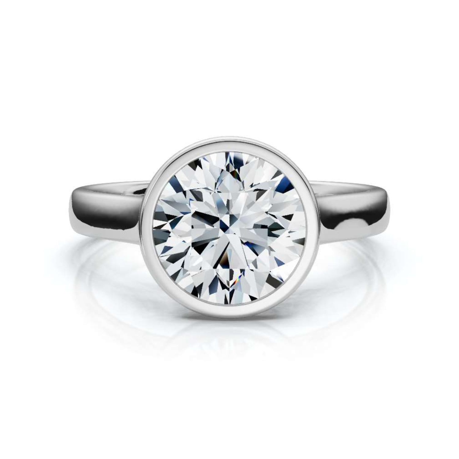 Bezel Round Solitaire – Wilson Diamond Brokers
