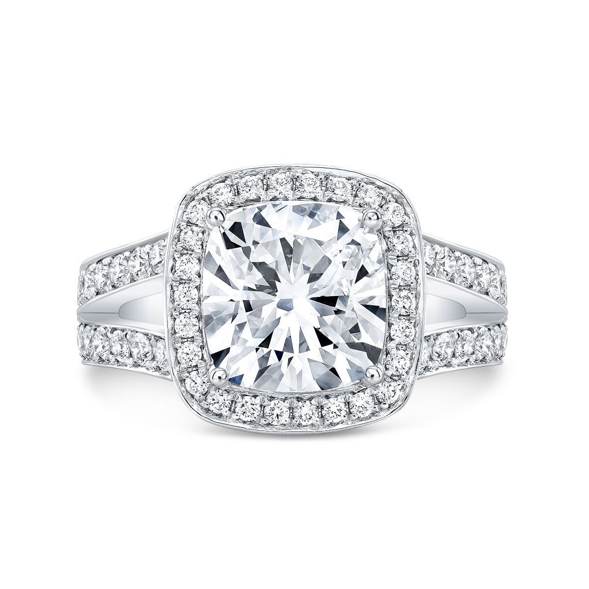 Split - Cushion Engagement Ring – Wilson Diamond Brokers